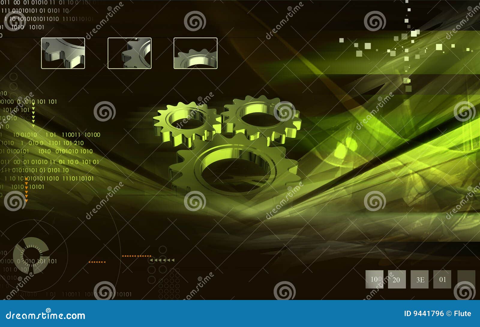 Industrial symbol stock illustration. Illustration of computer - 9441796
