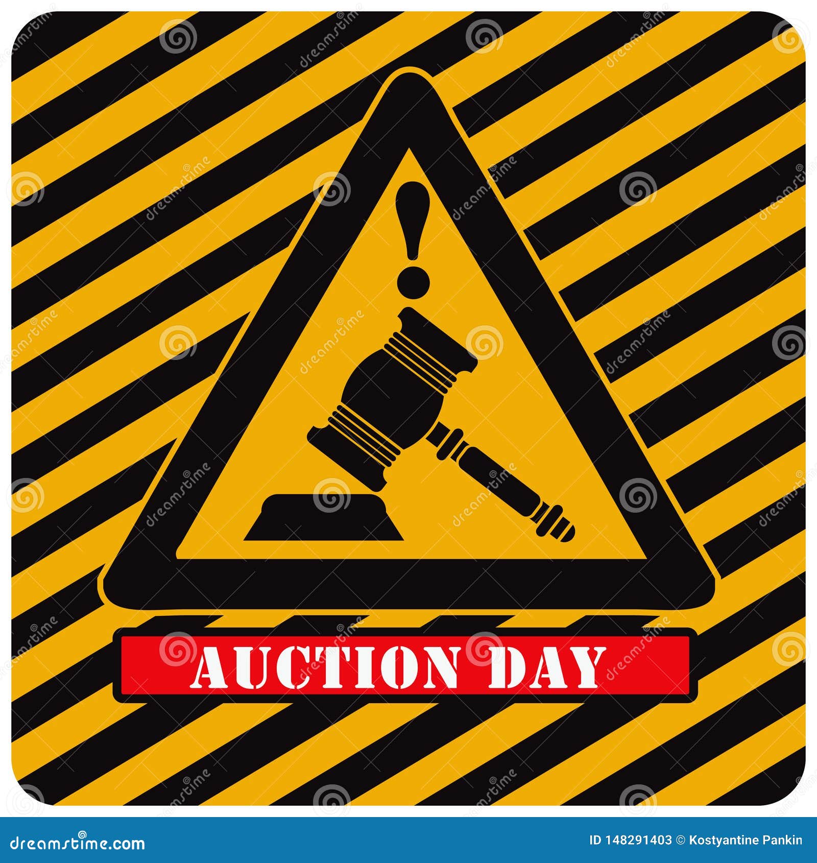 Industrial Symbol Auction Day Stock Vector - Illustration of public ...