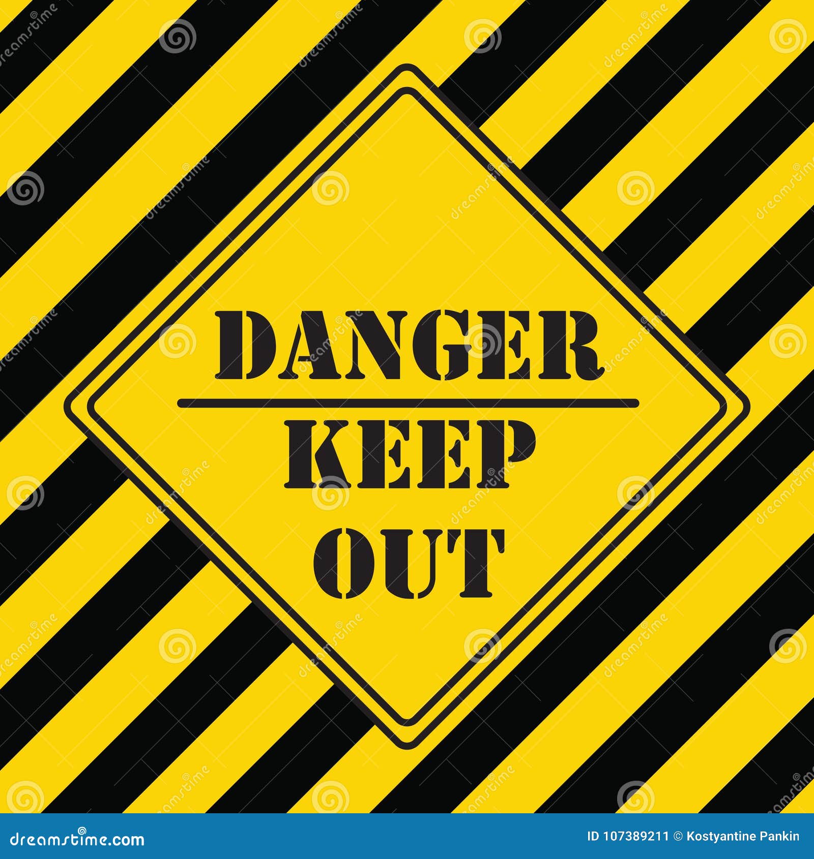 Industrial Symbol - Danger Keep Out Stock Vector - Illustration of sign ...