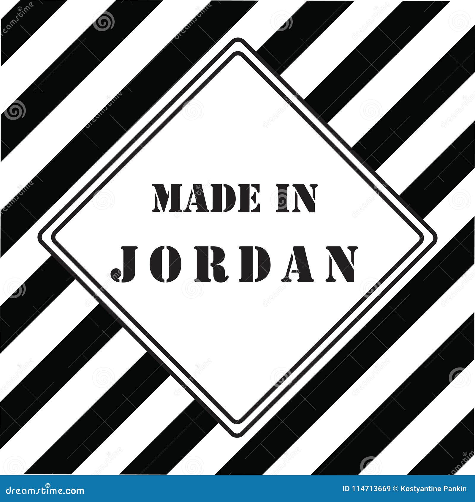 Jordan Map Warning Sign Vector Illustration | CartoonDealer.com #4355556