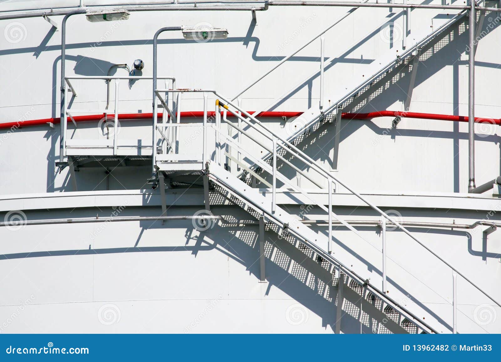 Industrial tank staircase stock photo. Image of silo - 13962482