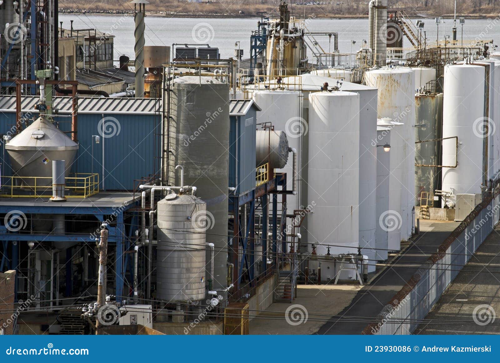 Industrial Tanks stock photo. Image of refinery, bayonne - 23930086