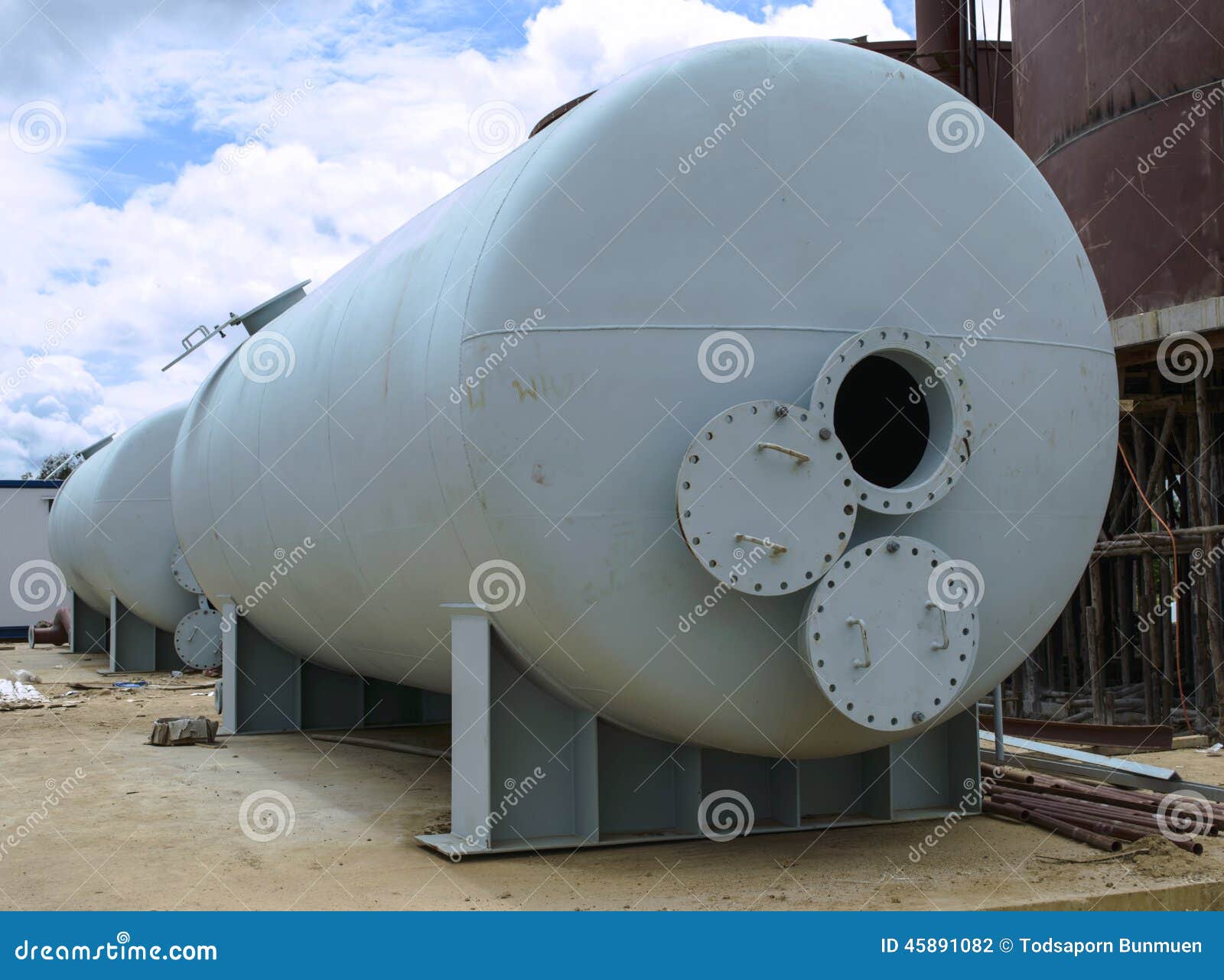 Industrial tanks stock photo. Image of daytime, concept - 45891082