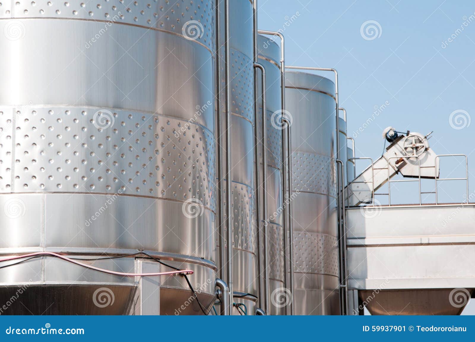Industrial tanks stock image. Image of warehouse, steel - 59937901