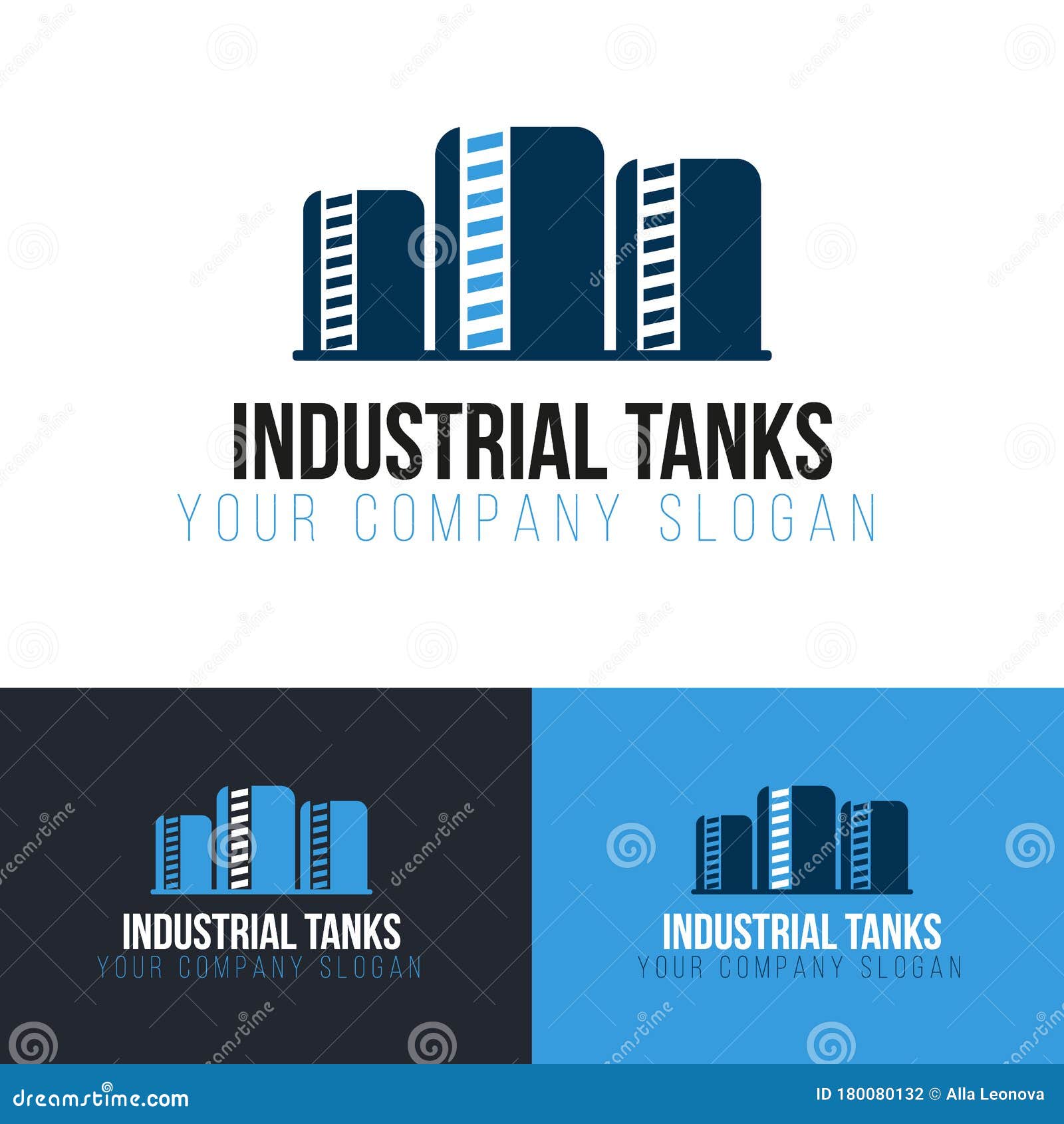 Industrial Tanks Logo. Industry. Vector Logo Design. | CartoonDealer ...