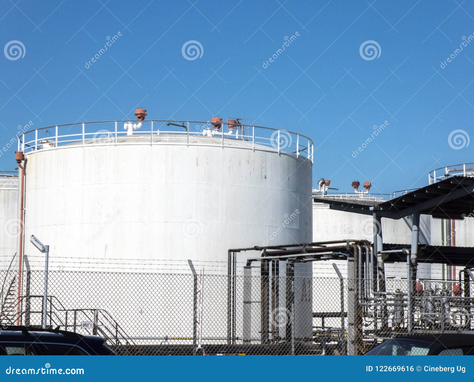 Industrial tanks stock photo. Image of processing, storage - 122669616