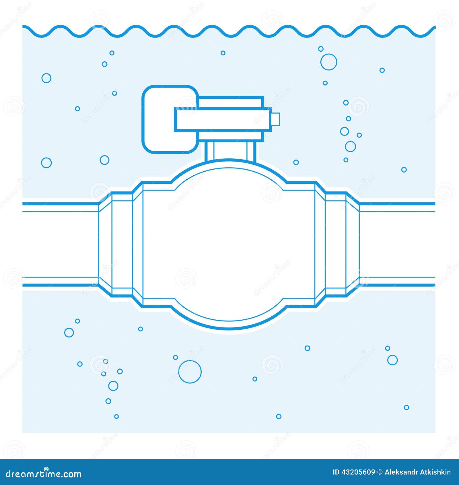 Industrial tap stock vector. Illustration of plumb, industry - 43205609