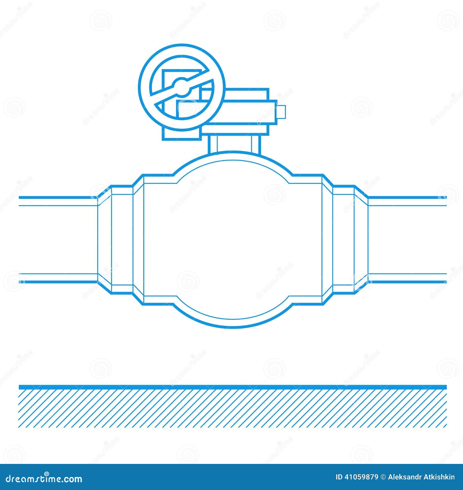 Industrial tap stock vector. Illustration of hydrant - 41059879