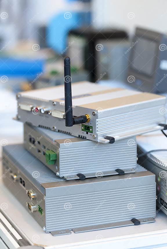 The Industrial Technology Compact Embedded Computers Stock Photo ...
