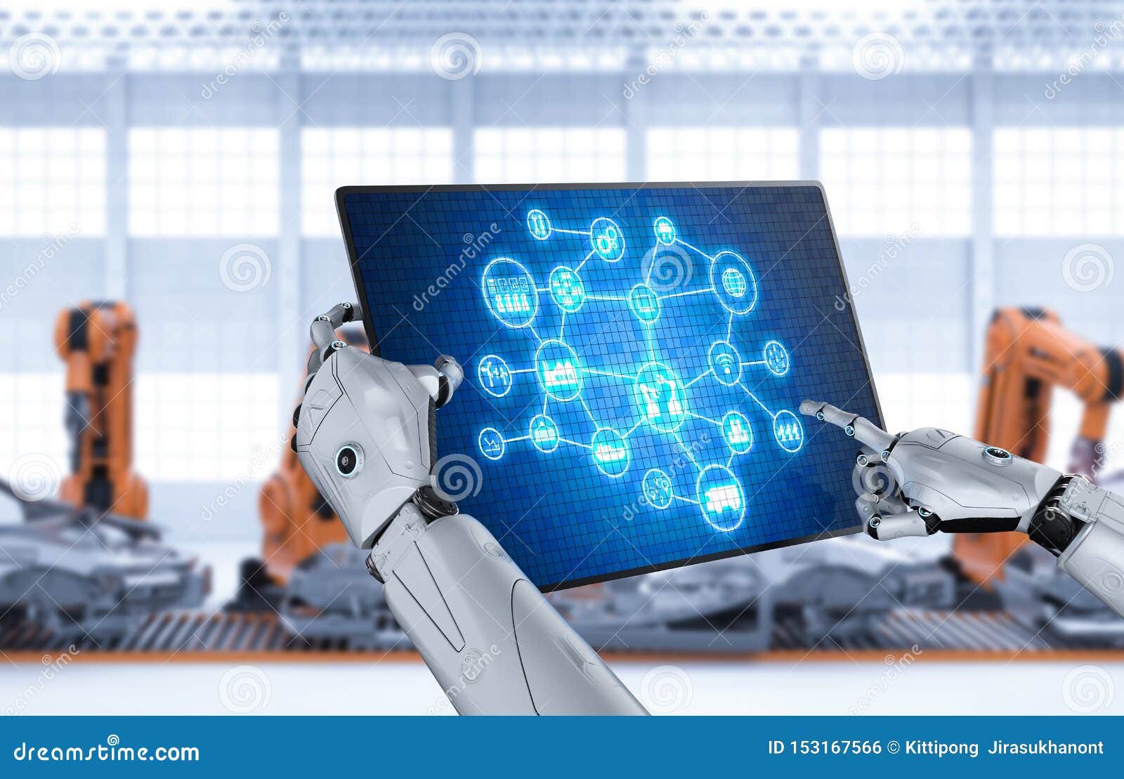 Industrial Technology Concept Stock Illustration - Illustration of icon ...