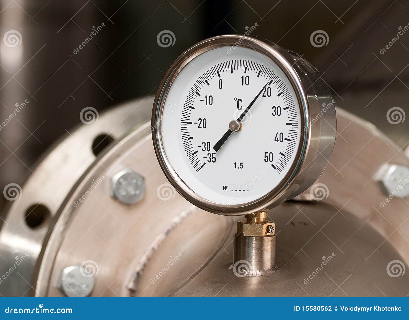 Industrial Temperature Meter Stock Photo - Image of power, liquid: 15580562