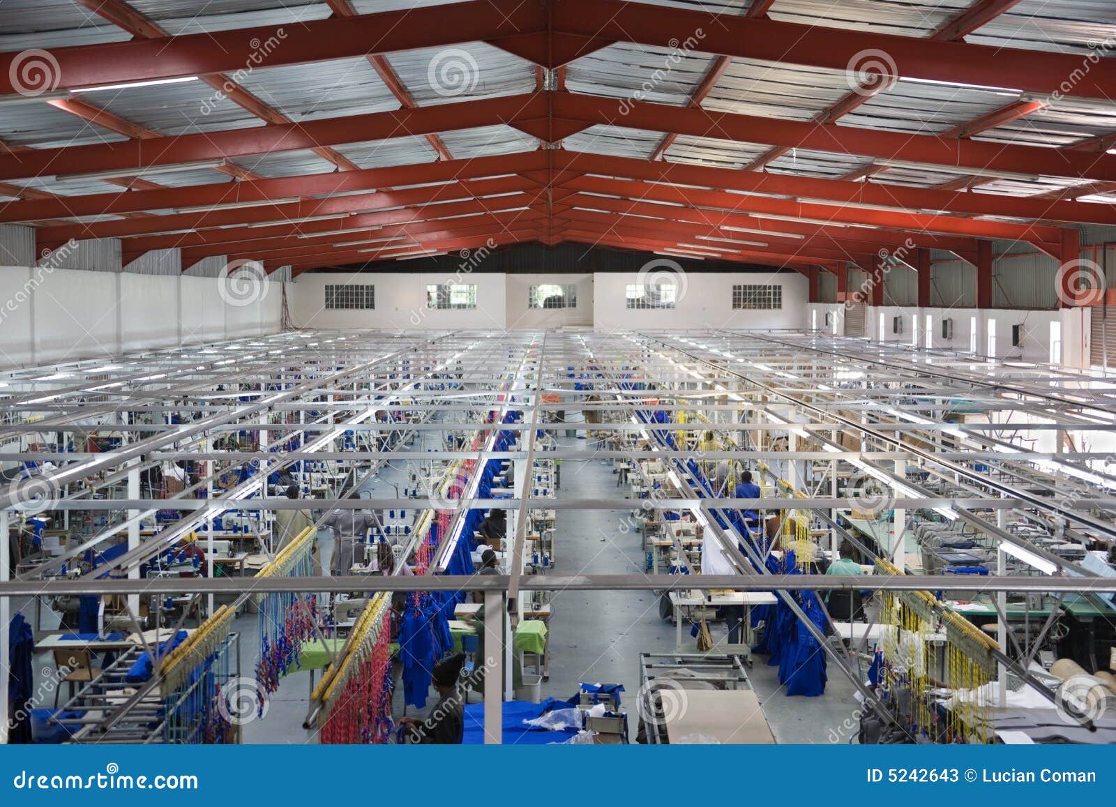 Industrial textile factory stock image. Image of labor - 5242643