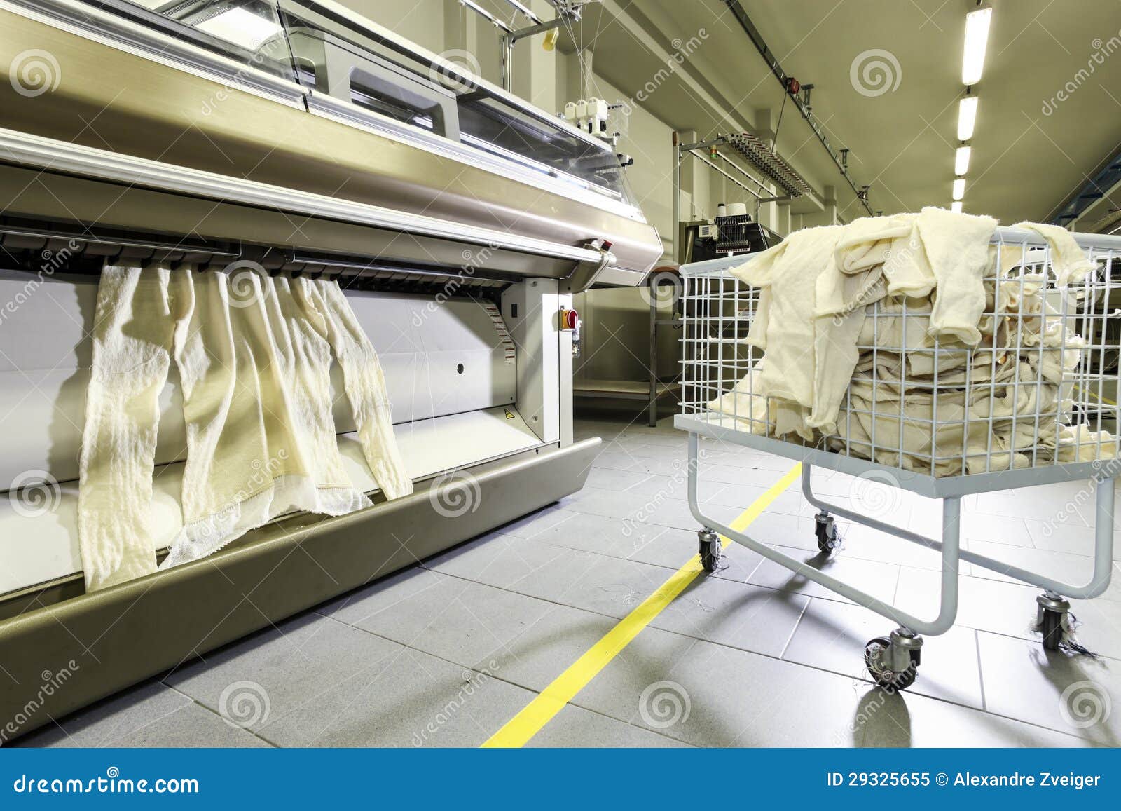 Industrial Textile Factory, Interior Stock Image - Image of labor ...