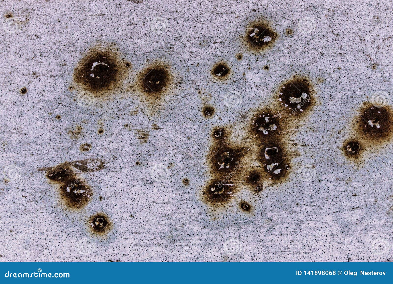 Industrial Texture Abstraction Round Rusty Patterns on Silver Shiny ...