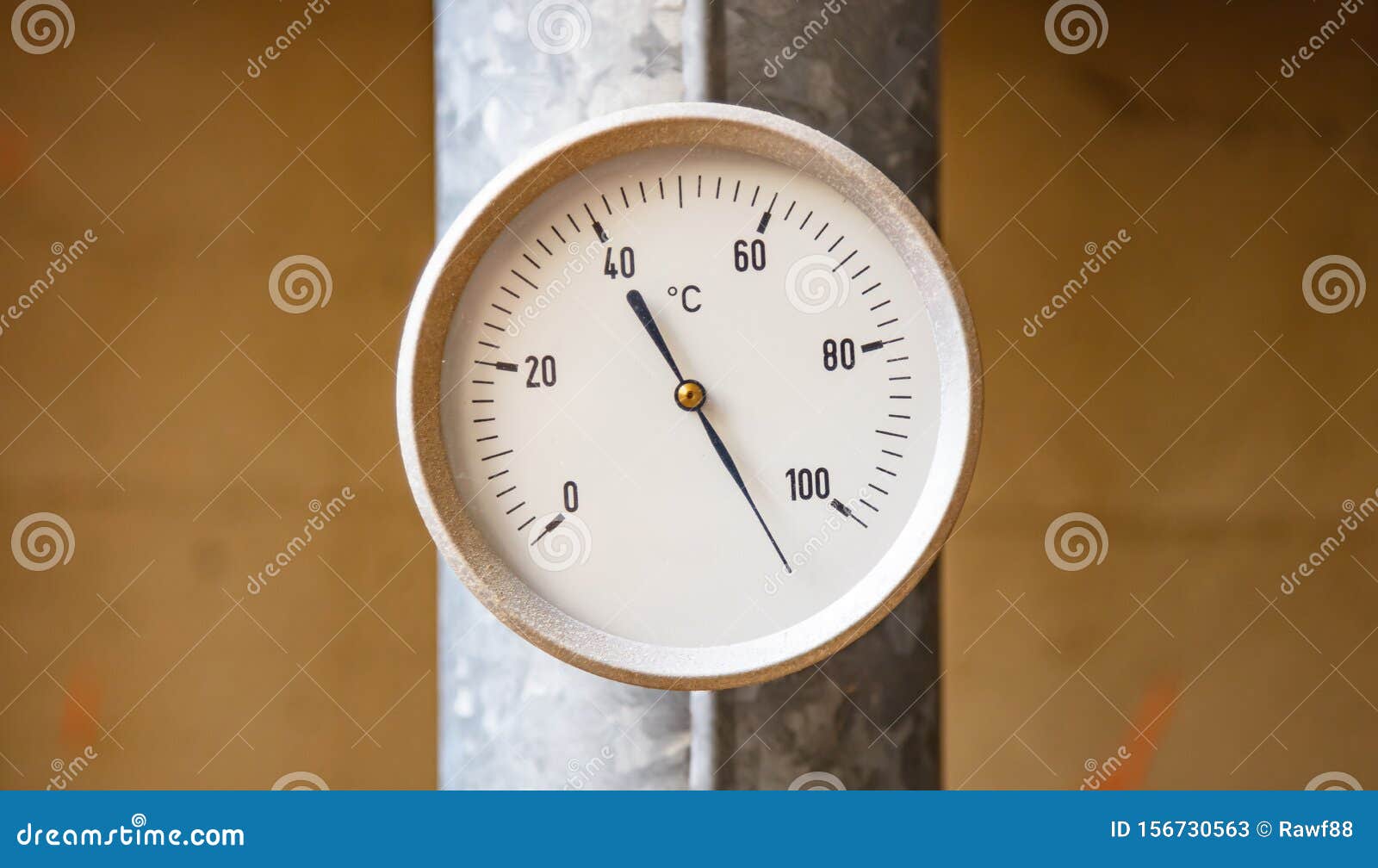 Temperature Gauge, Celsius Scale, Old, Dial, Blur Industrial Background ...