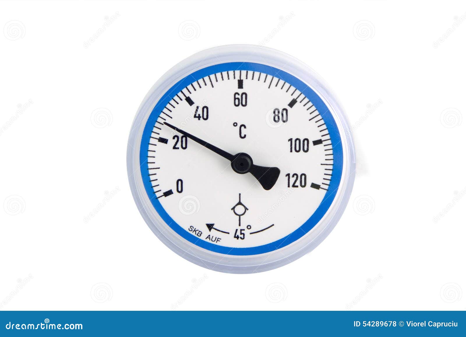 Industrial thermometer stock photo. Image of celsius - 54289678