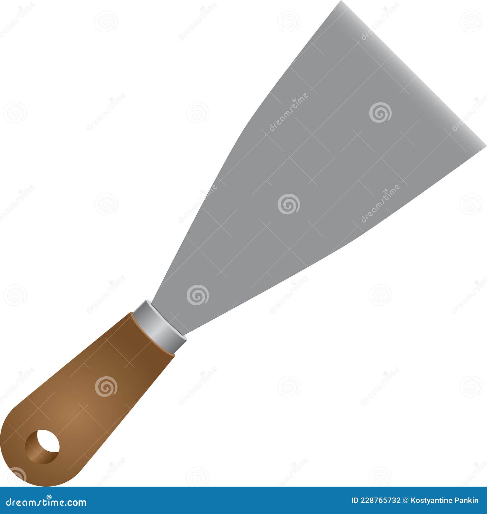 Industrial tool - scraper stock vector. Illustration of technical ...