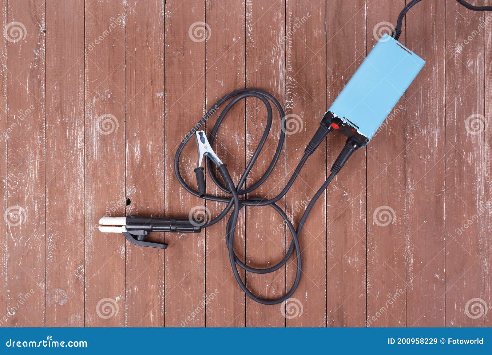 Industrial Tool - Top View Welding Machine Stock Image - Image of fire ...
