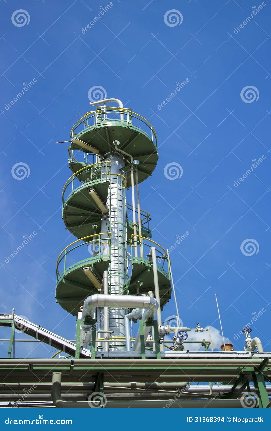 Industrial tower stock photo. Image of industrial, blue - 31368394