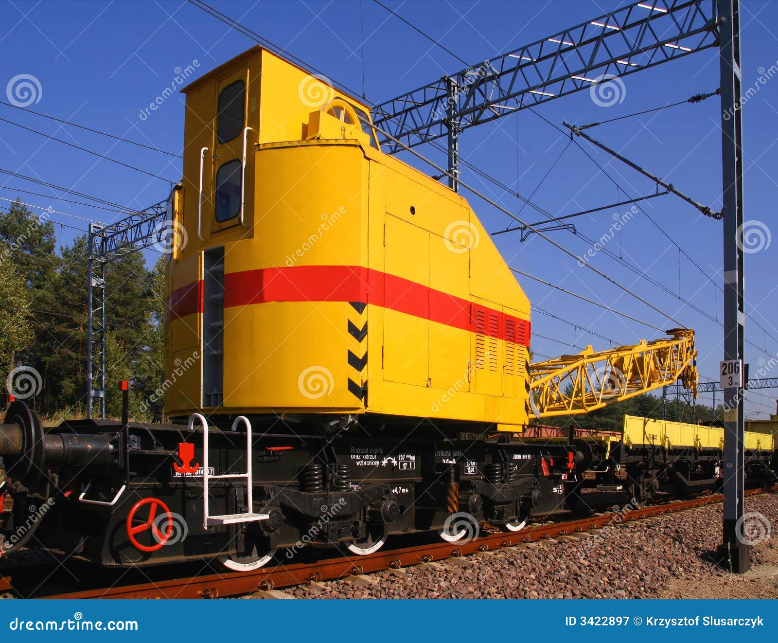 Train Crane Railcar Royalty-Free Stock Photo | CartoonDealer.com #66715701