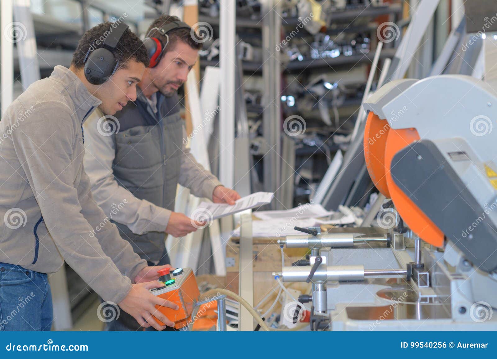 Industrial Trainer and Apprentice Stock Photo - Image of engineering ...