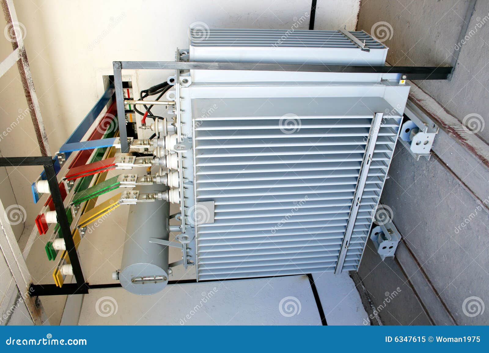Industrial transformer stock image. Image of energy, cable - 6347615