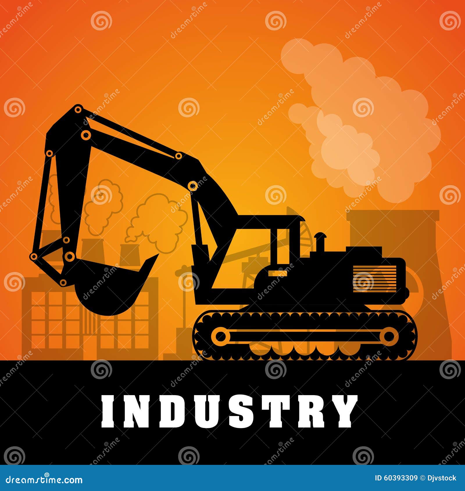 Industrial stock vector. Illustration of build, industry - 60393309