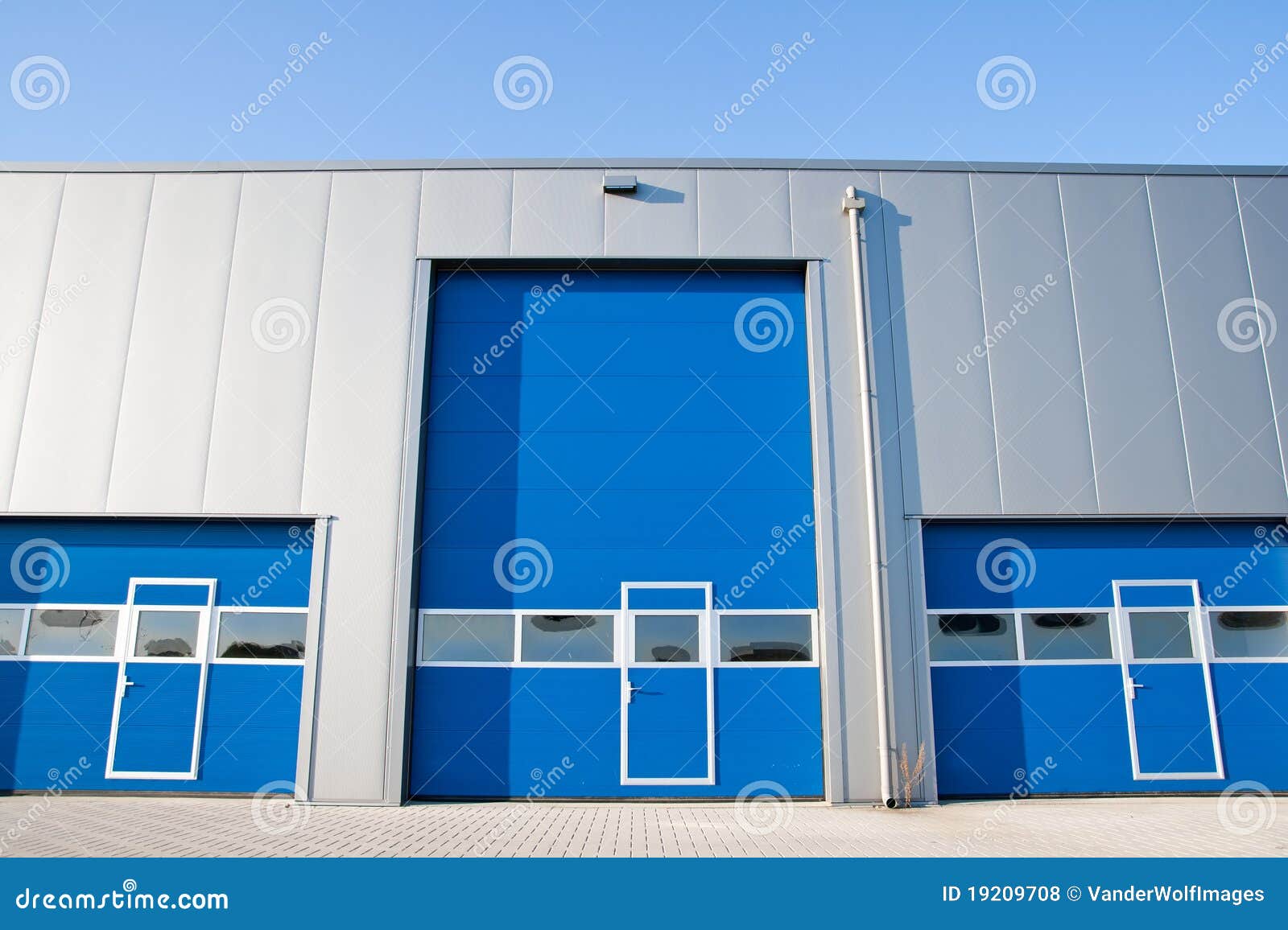 Industrial Unit stock photo. Image of blue, architecture - 19209708