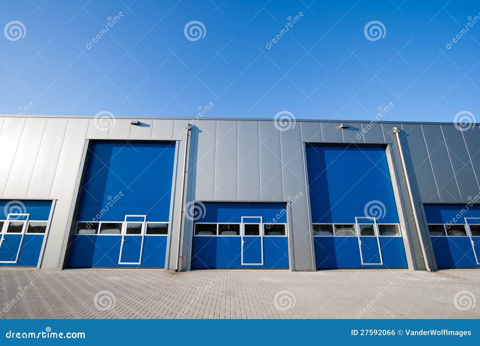 Industrial unit stock photo. Image of loading, facade - 27592066