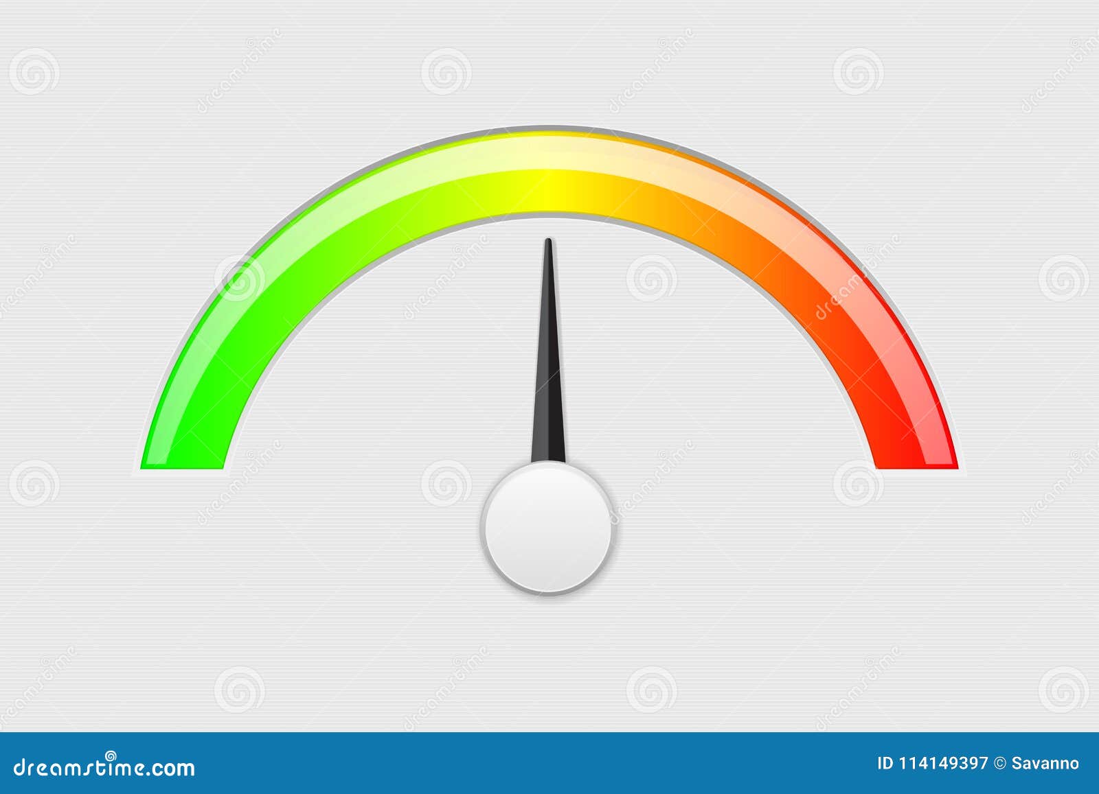 Industrial Universal Scale. Colored Semi-circle Stock Vector ...