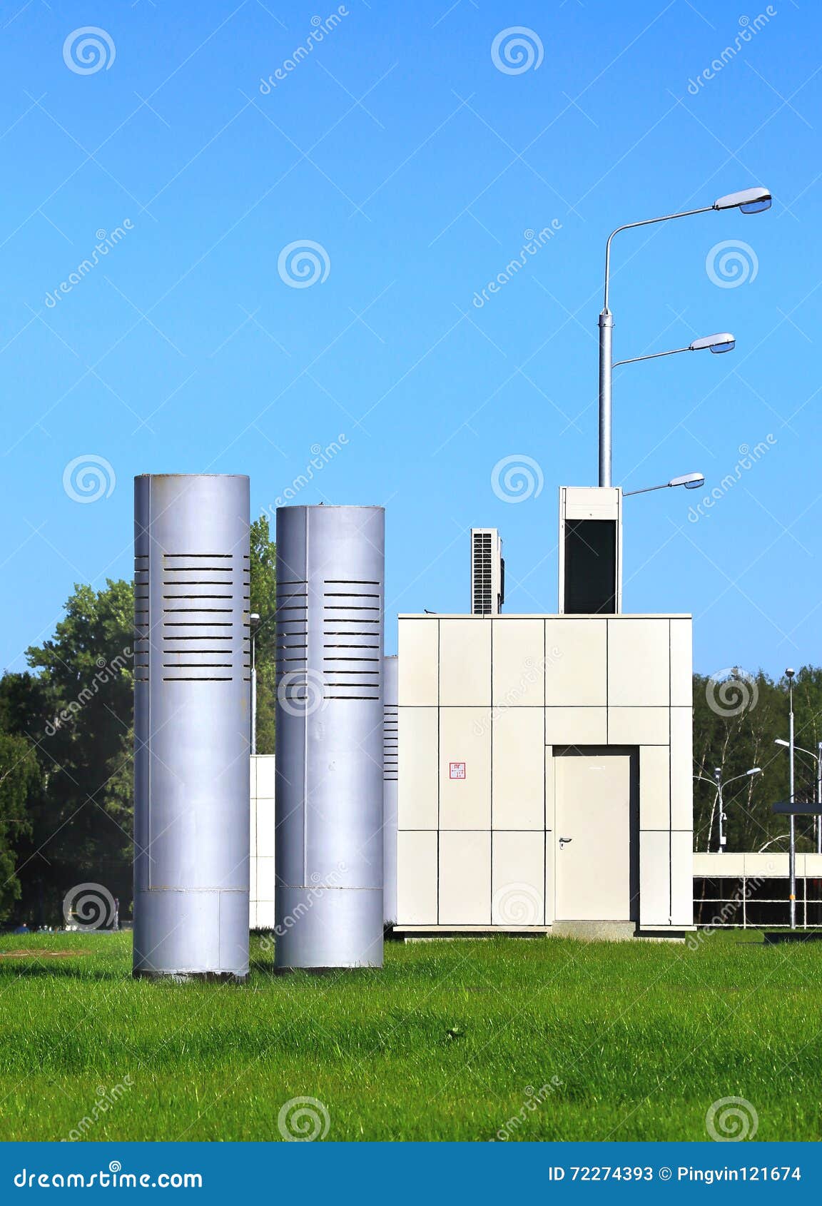 Industrial Utility Construction Stock Image - Image of industrial, pipe ...