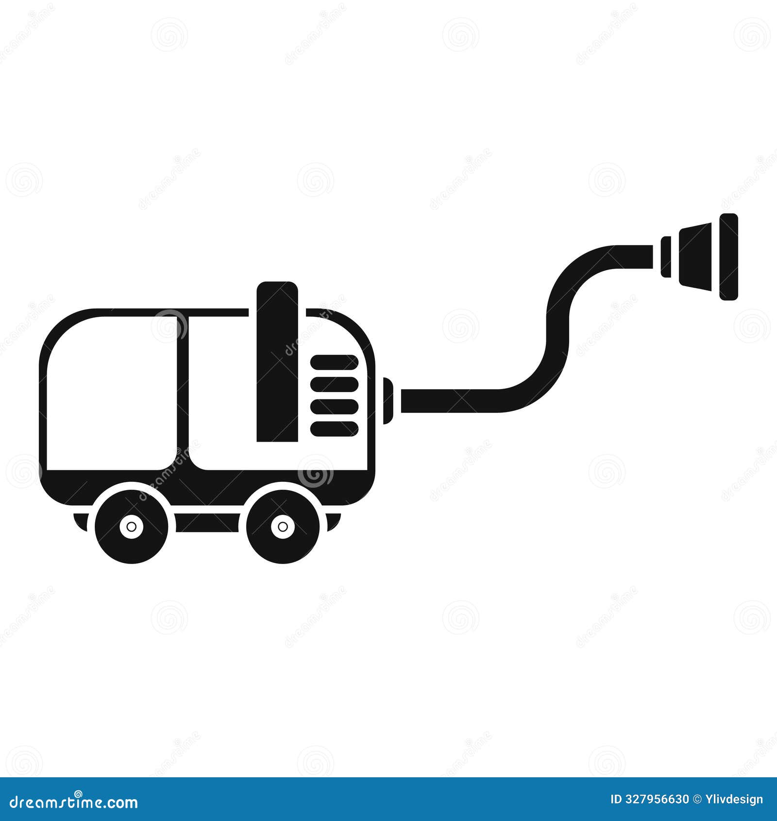 Industrial Vacuum Cleaner Cleaning Using Suction Power Icon Stock ...