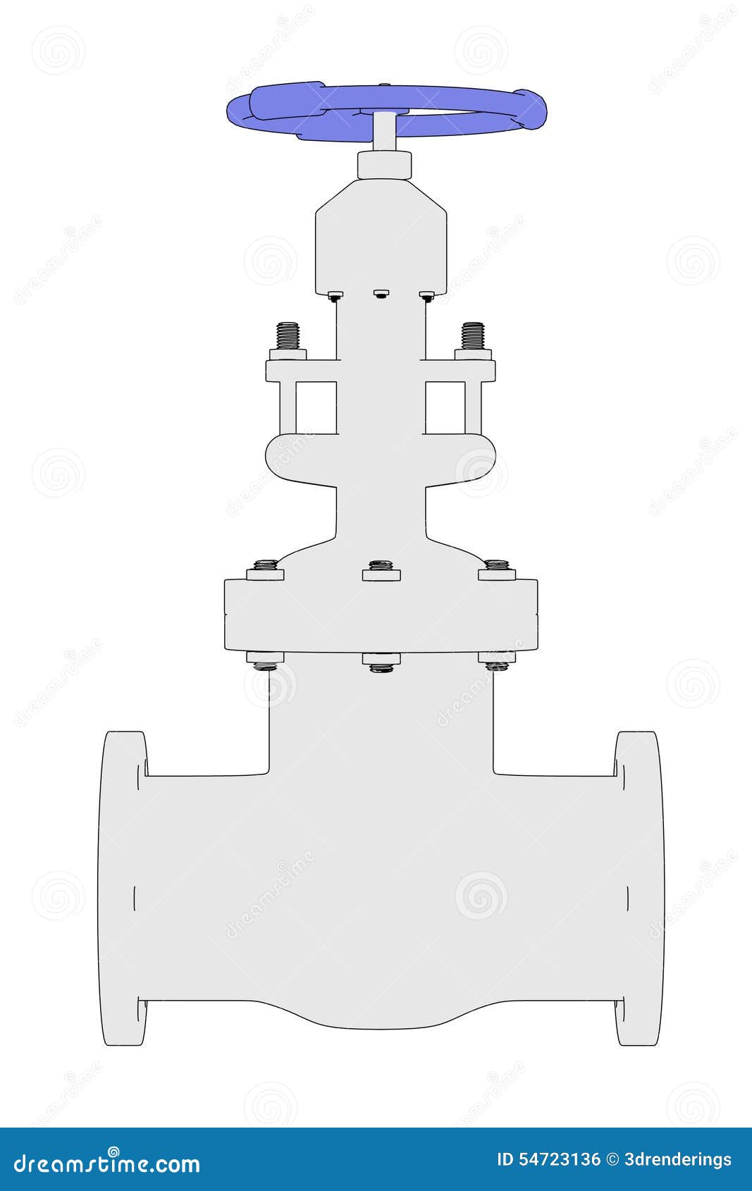 Industrial valve stock illustration. Illustration of graphics - 54723136