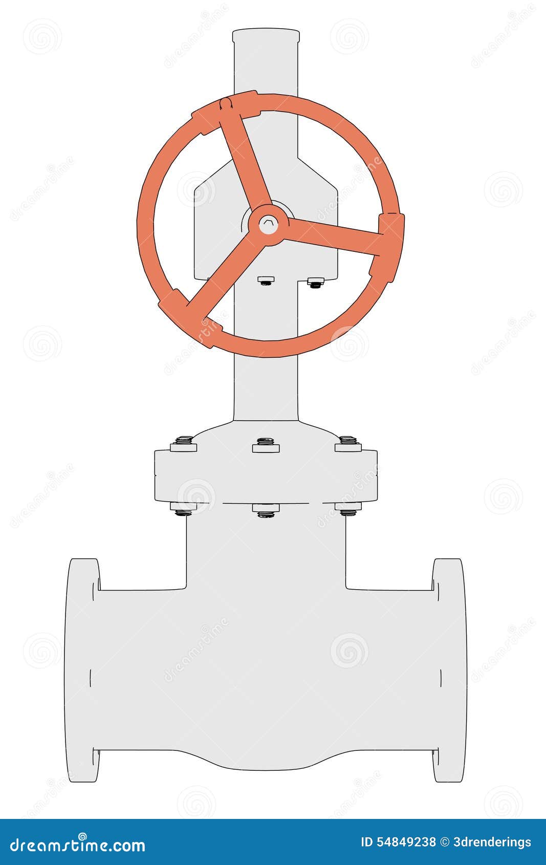 Industrial valve stock illustration. Illustration of hand - 54849238