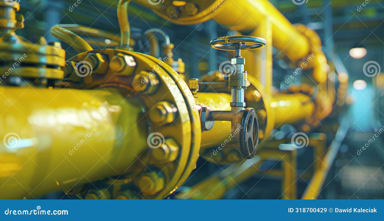 Industrial Valves, Piping System Control Stock Illustration ...
