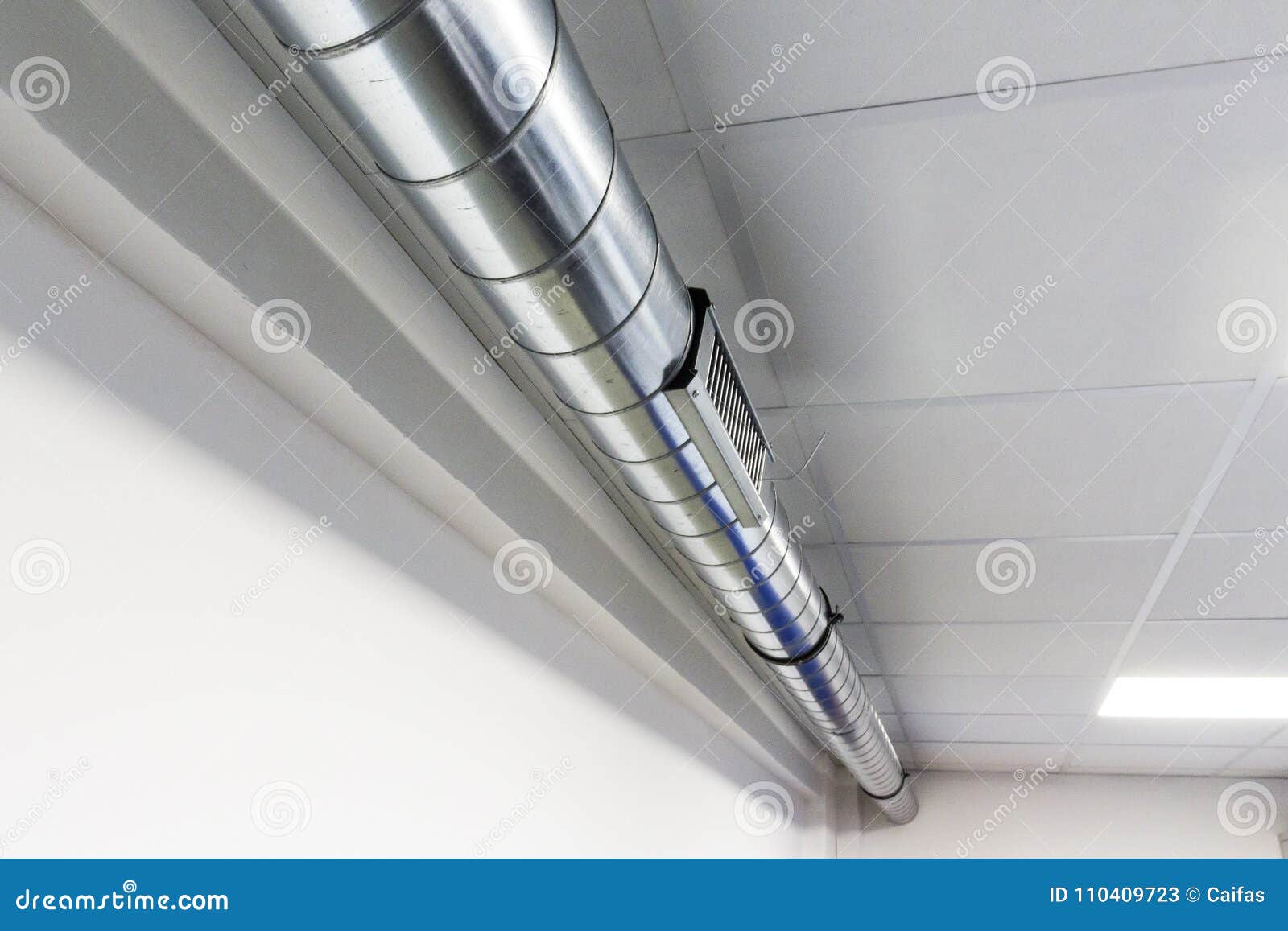 Vent and Air Ducts for Air Conditioning System Stock Image - Image of ...