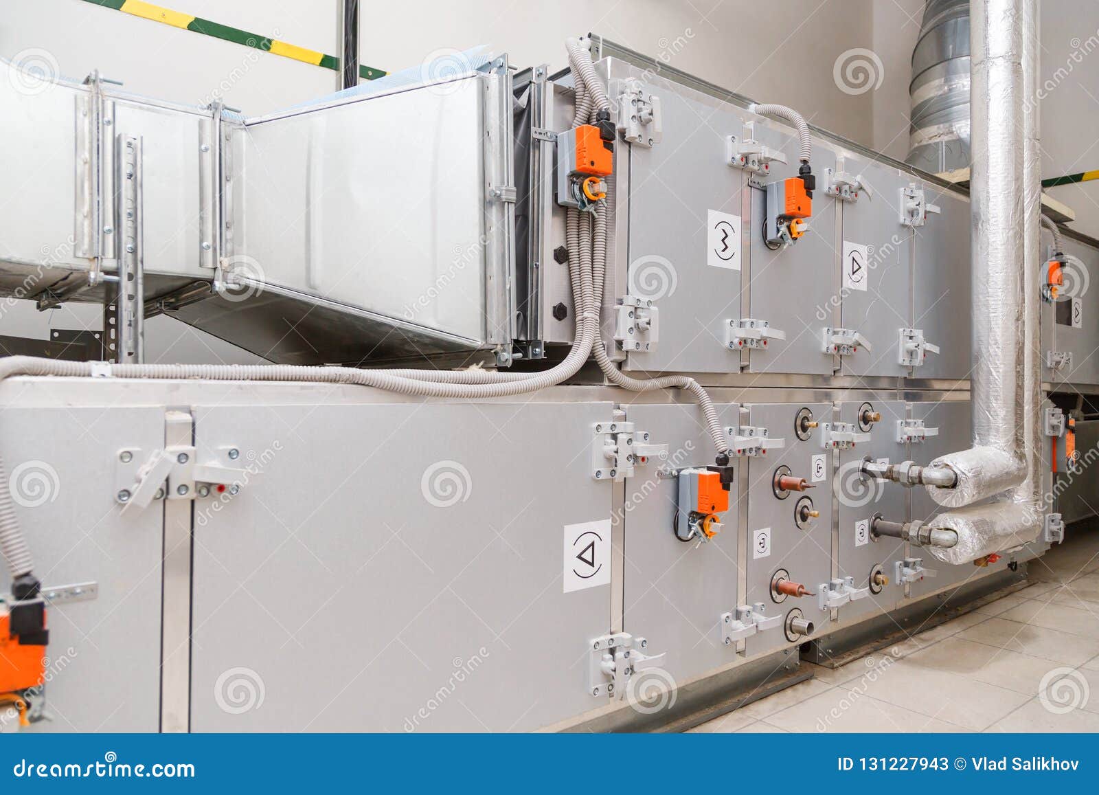 Industrial Ventilation Handling Unit. Recirculation System Appliance ...