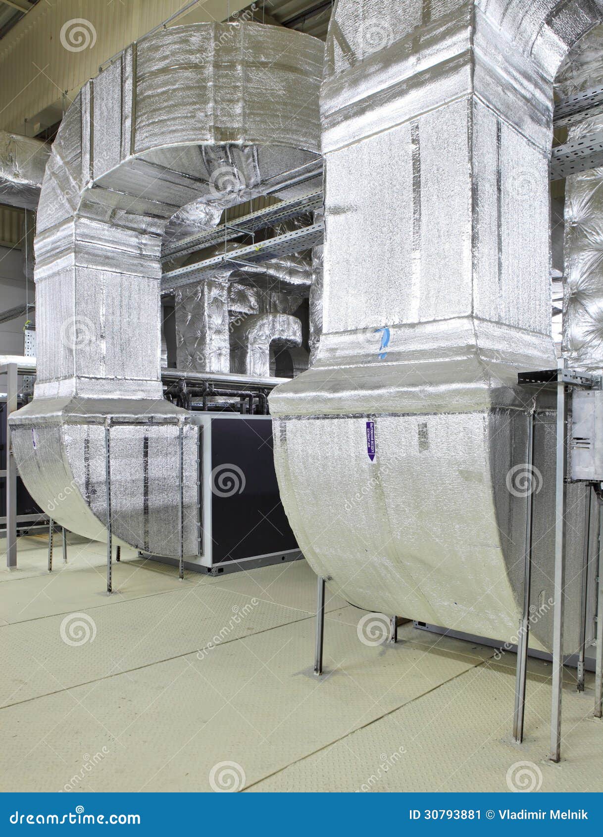 Industrial Ventilation Handling Unit. Recirculation System Appliance ...