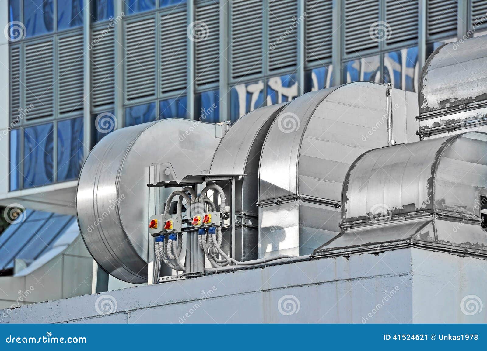 Industrial Ventilation System Stock Image - Image of conditioning, heat ...