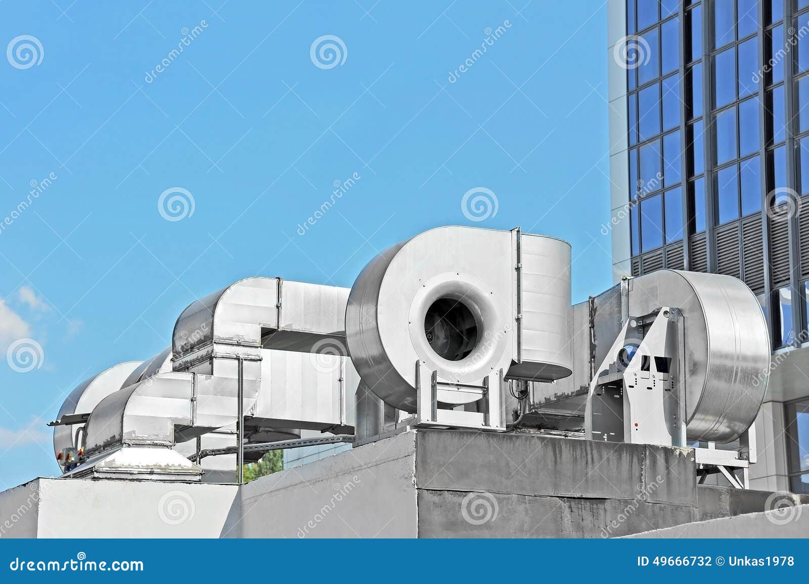 Industrial Ventilation System Stock Photo - Image of pipeline, business ...