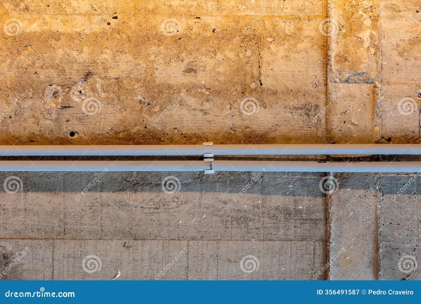Industrial Wall Featuring Raw Concrete with Visible Textures Stock ...