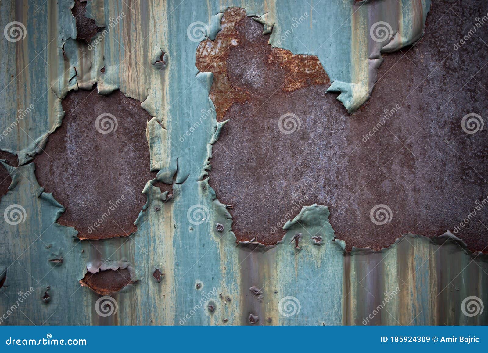 Rusty blue metal texture stock image. Image of design - 185924309