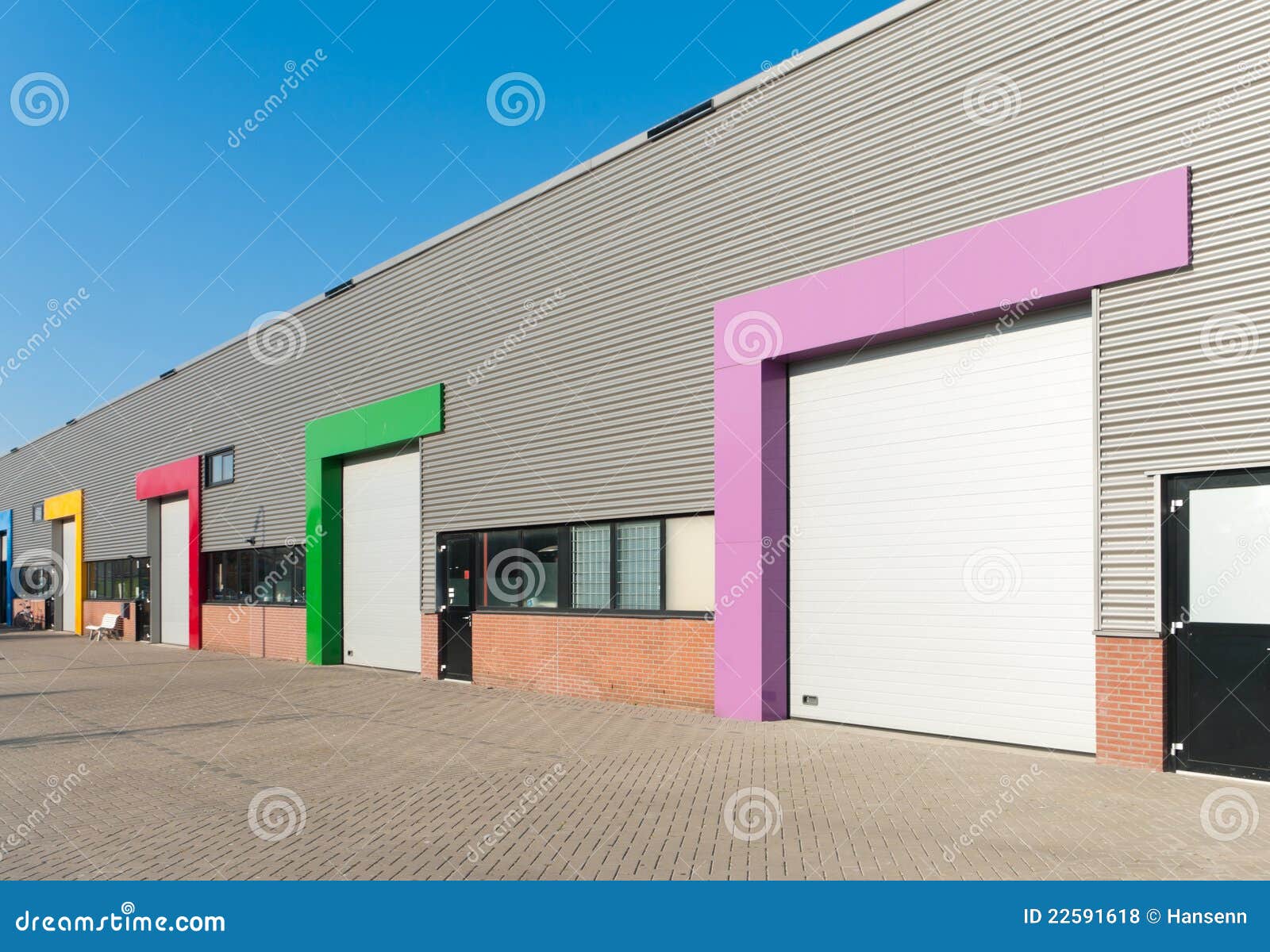 Industrial warehouse stock photo. Image of estate, dock - 22591618