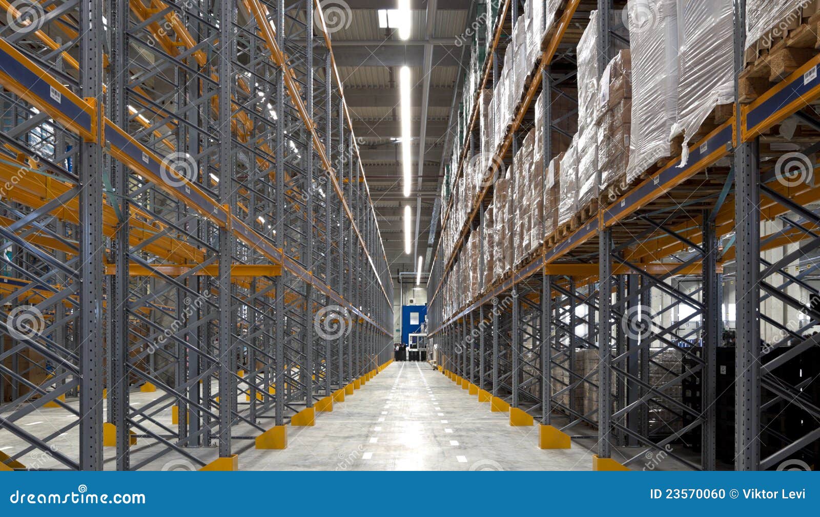 Industrial warehouse stock photo. Image of rack, inside - 23570060