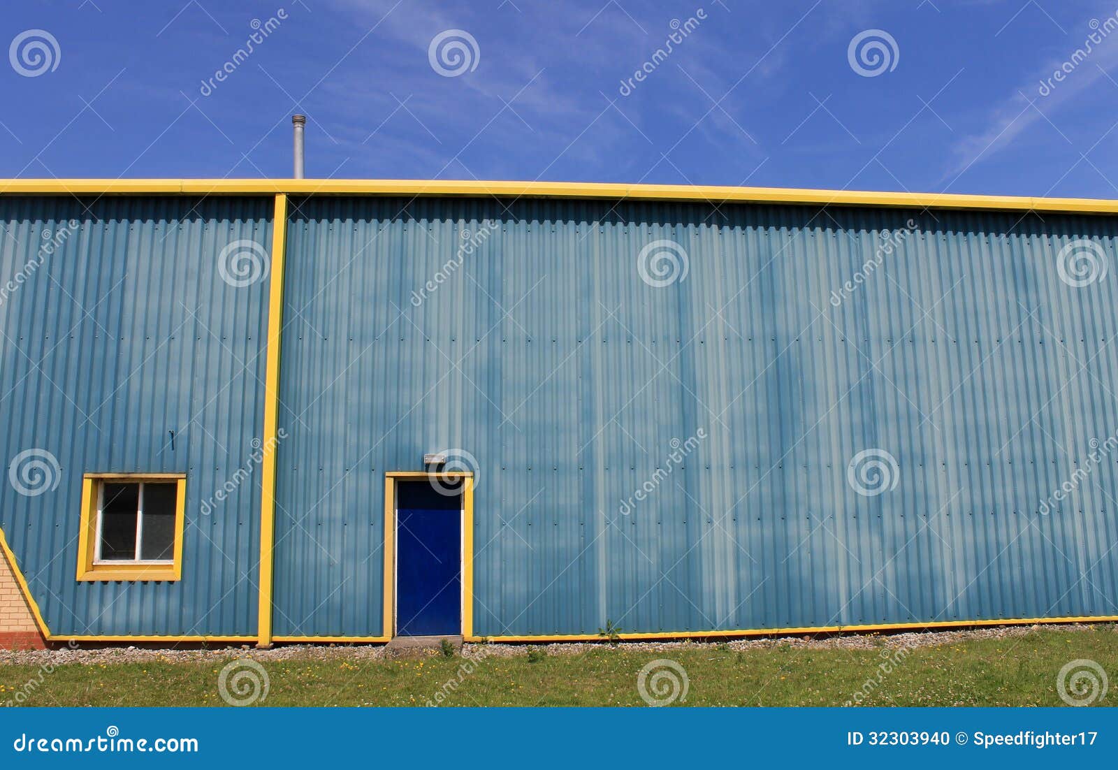 Industrial Warehouse Building Stock Photo - Image of facade, building ...