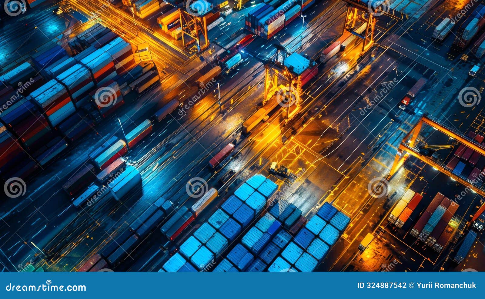 Industrial Warehouse Complex, Photo Highlighting Logistics Operations ...