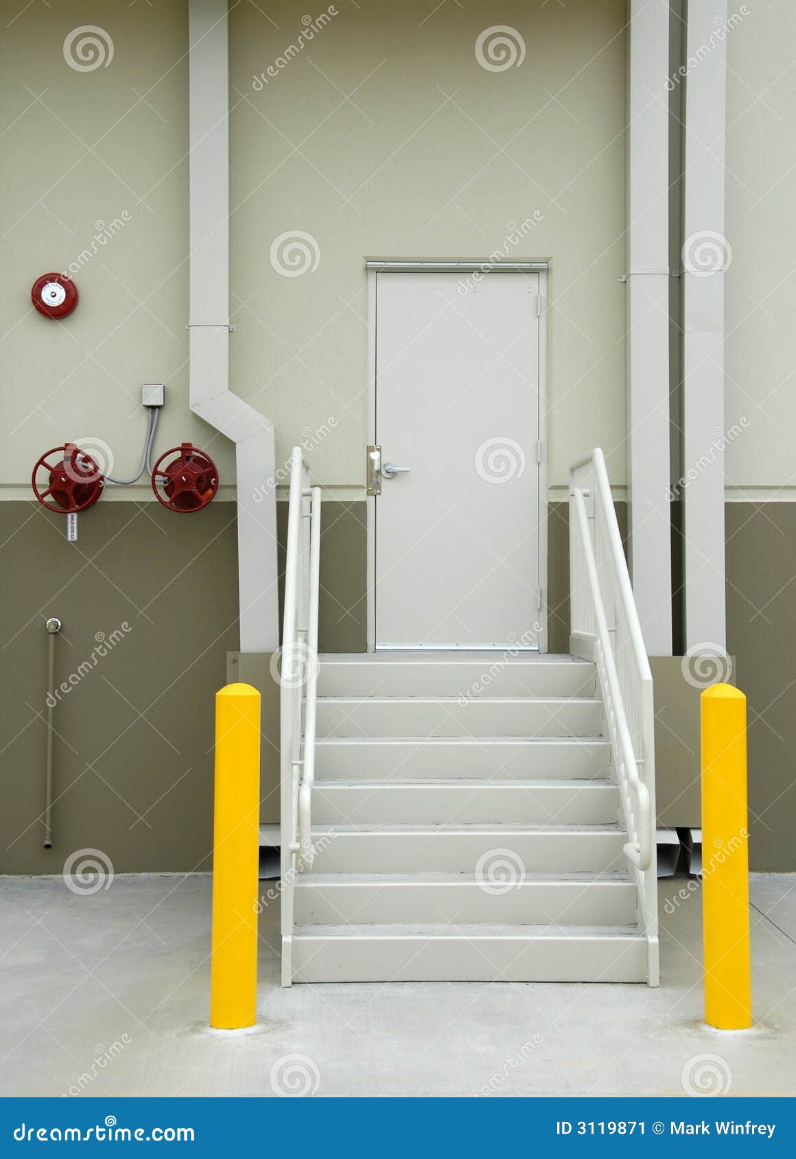 Industrial Warehouse Entrance Stock Image - Image of industrial, steel ...