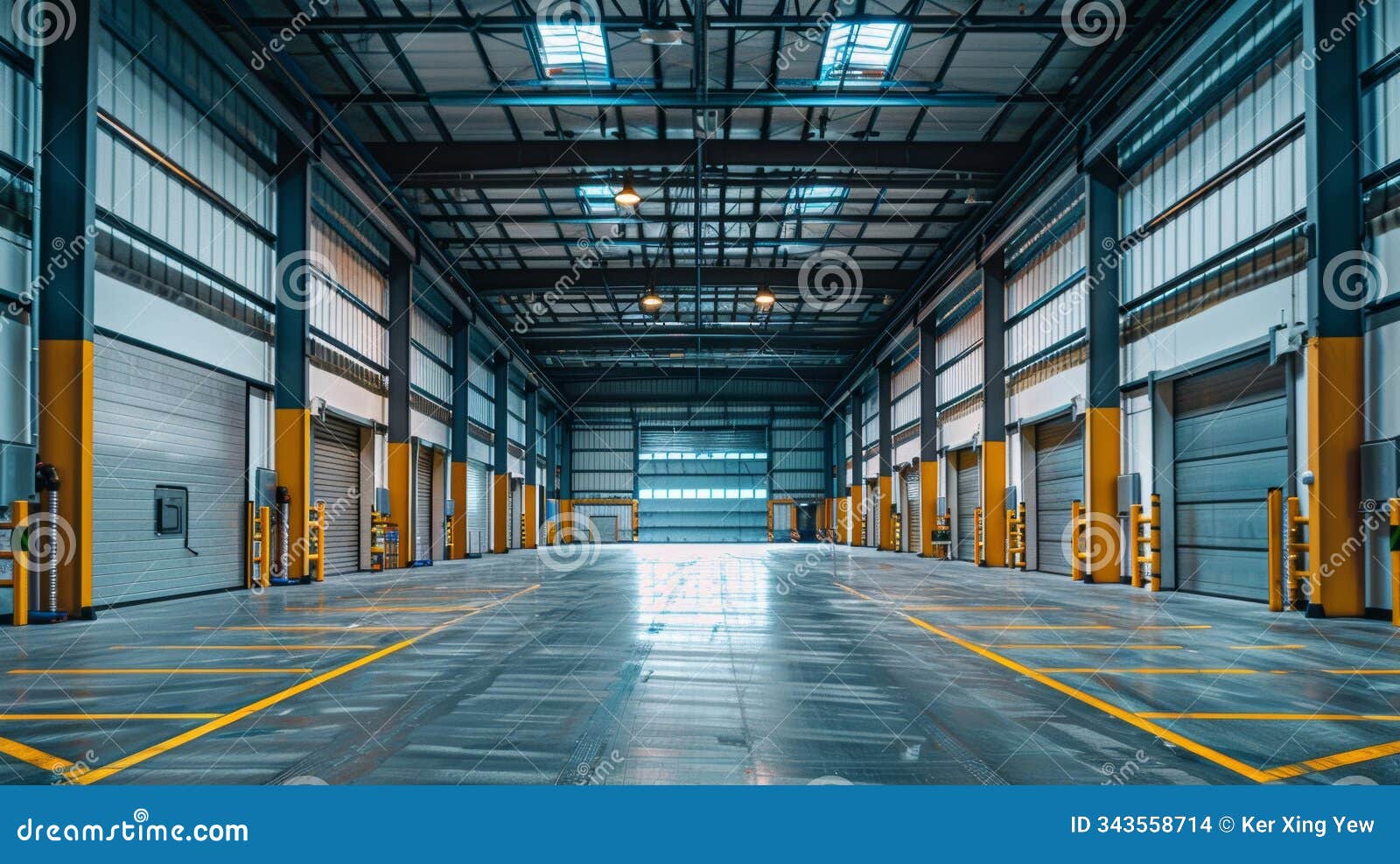 Industrial Warehouse Facility with Loading Docks and Storage Space ...