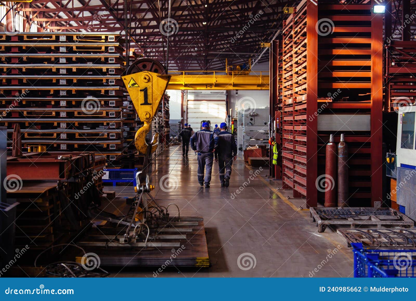 Industrial Warehouse. Shelves with Packs of Goods Editorial Photography ...