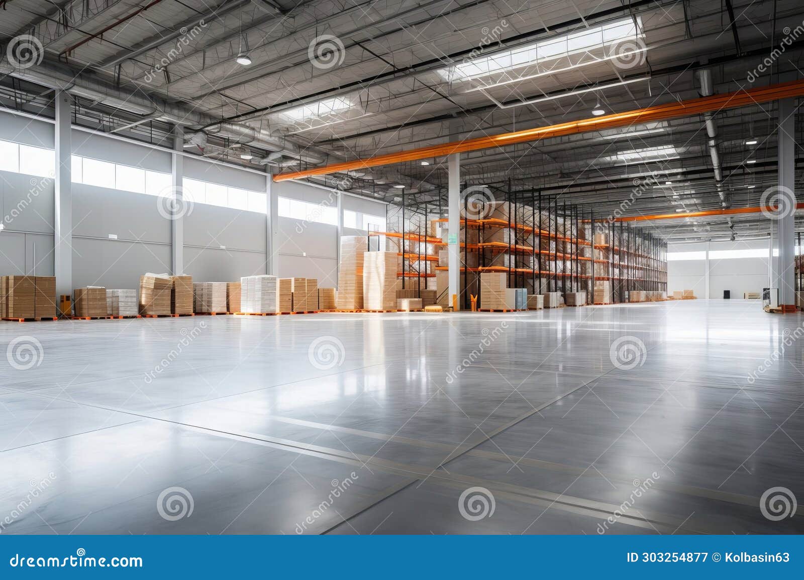 Industrial Warehouse Terminals Stock Image - Image of shipping ...
